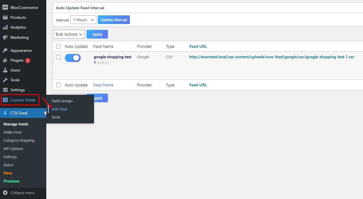 How To Add ACF Filed Value Into Feed - WebAppick
