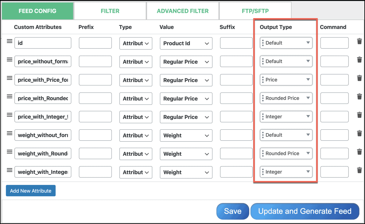 Format Price and Number Values in Product Feed | CTX Feed