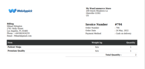 How to Print a Packing Slip in WooCommerce - WebAppick