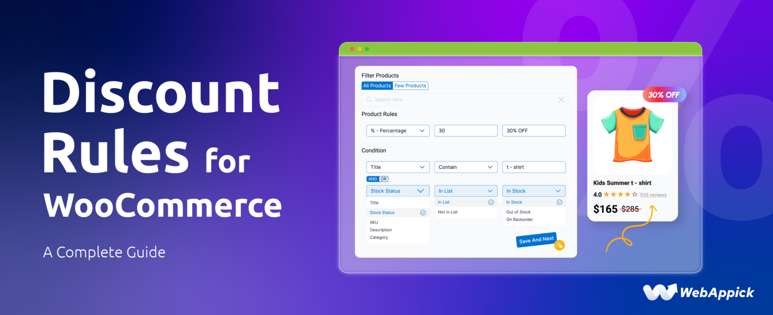 Discount Rules for WooCommerce: A Complete Guide - WEBAPPICK