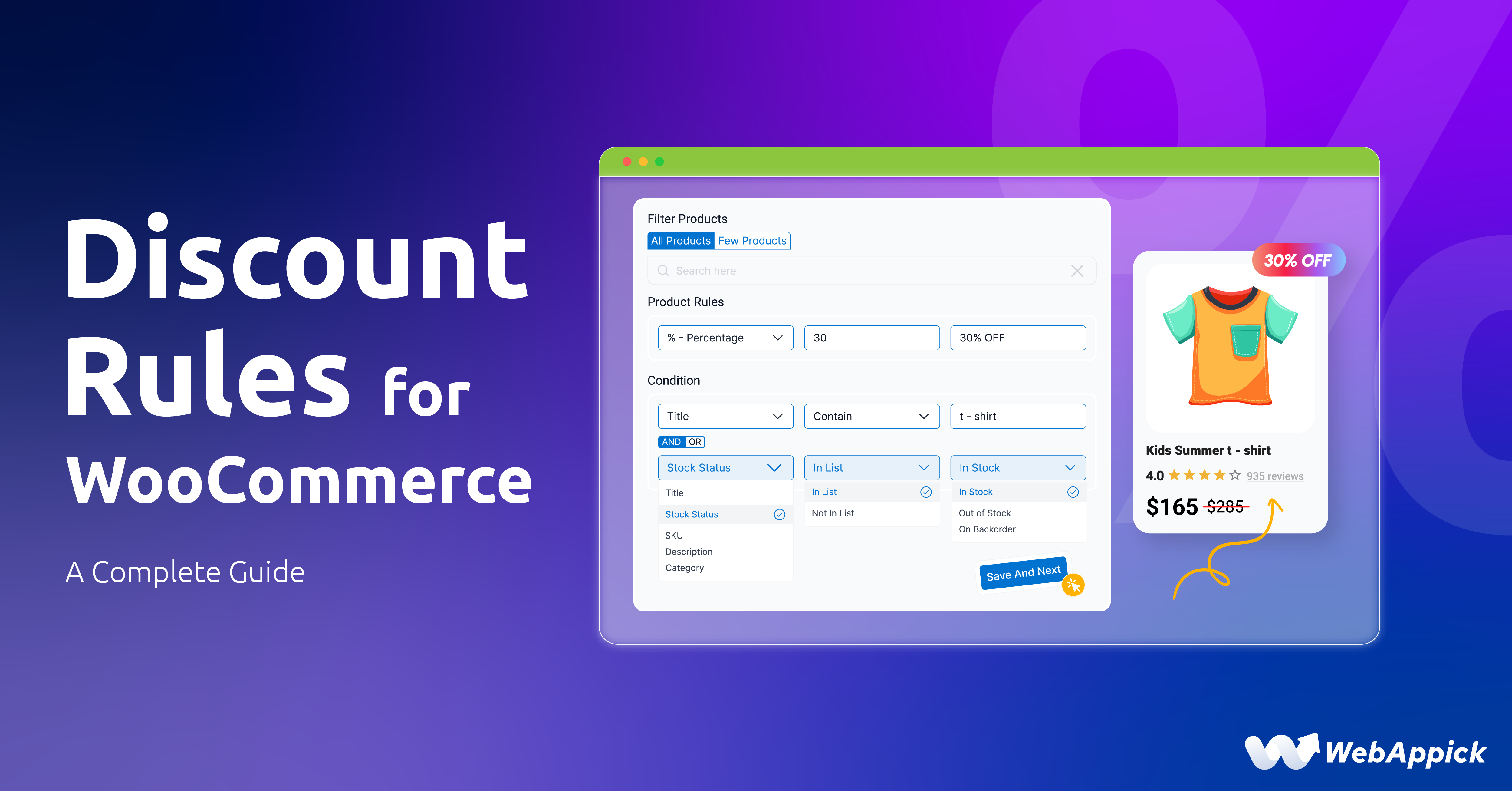 Discount Rules for WooCommerce: A Complete Guide - WEBAPPICK