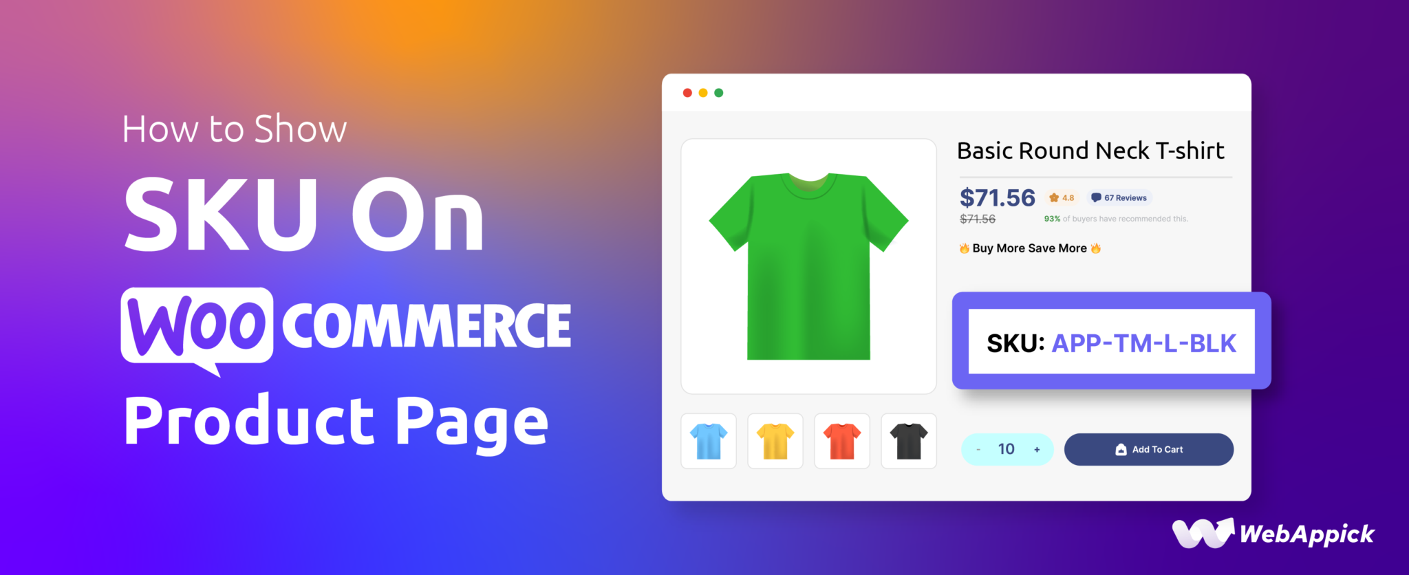 How to Show SKU On WooCommerce Product Page - WEBAPPICK