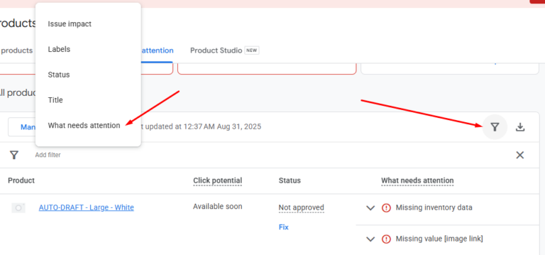Fix Missing Product Description in Merchant Center
