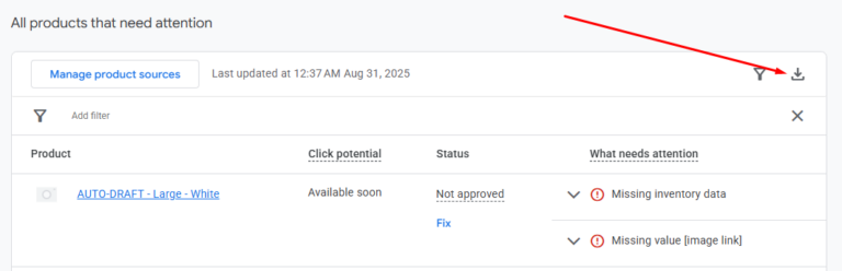 Fix Missing Product Description in Merchant Center